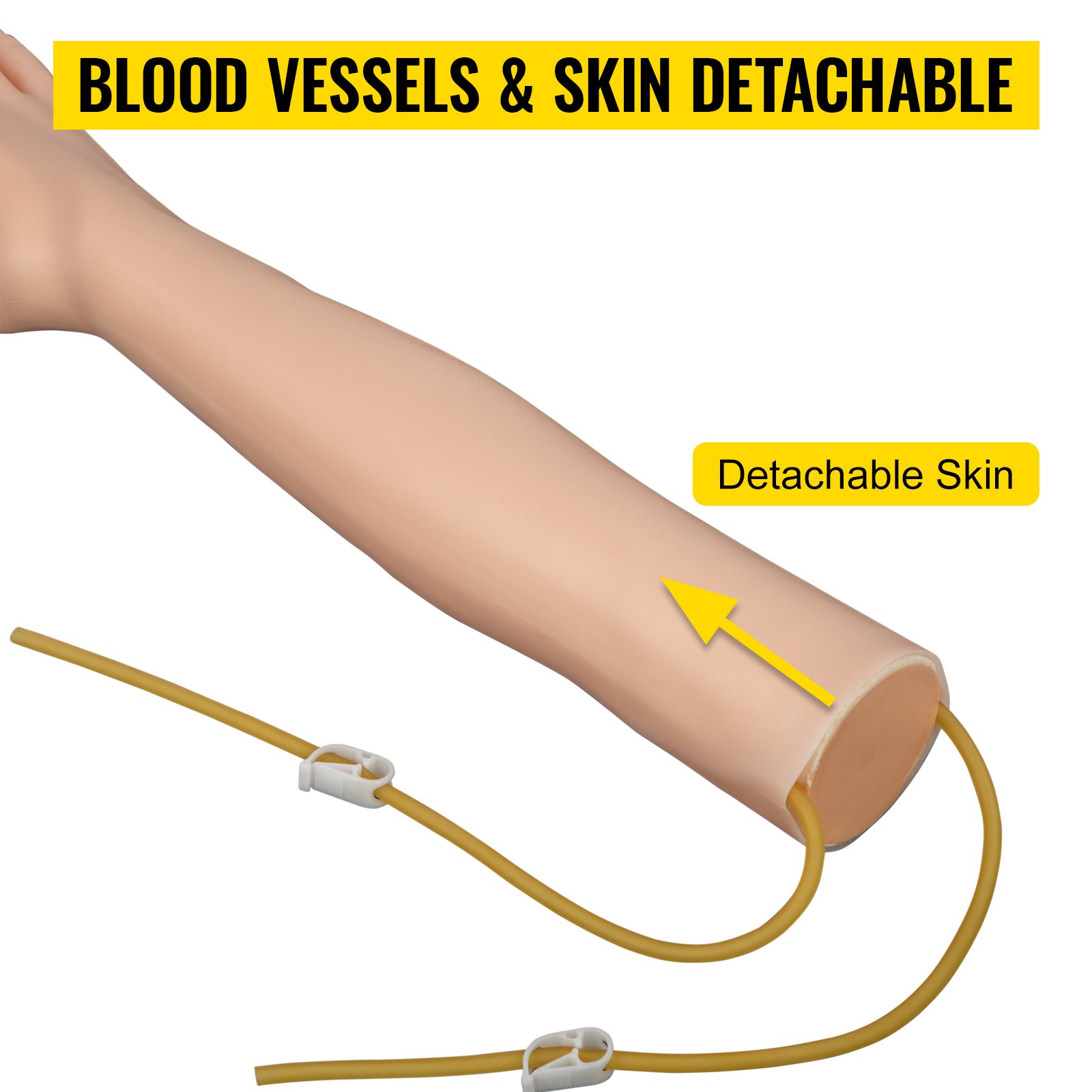 VEVOR Intravenous Practice Arm Kit Made of PVC, Latex Material ...