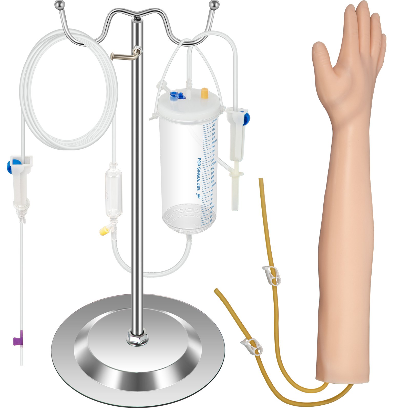 VEVOR Intravenous Practice Arm Kit Made of PVC, Latex Material ...