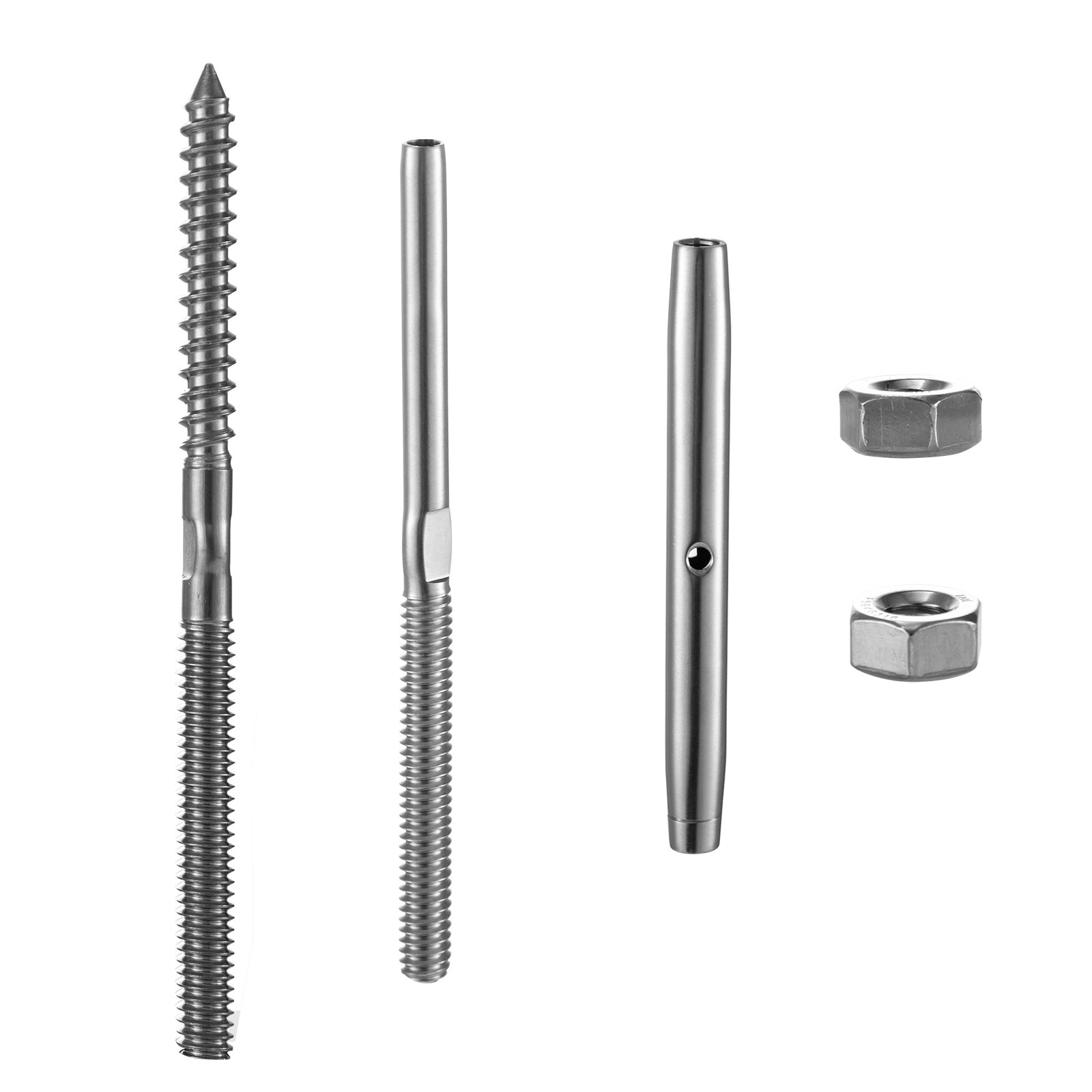 VEVOR Cable Railing Swage 1/8 Inch Stainless Steel Railing 52 Pack ...