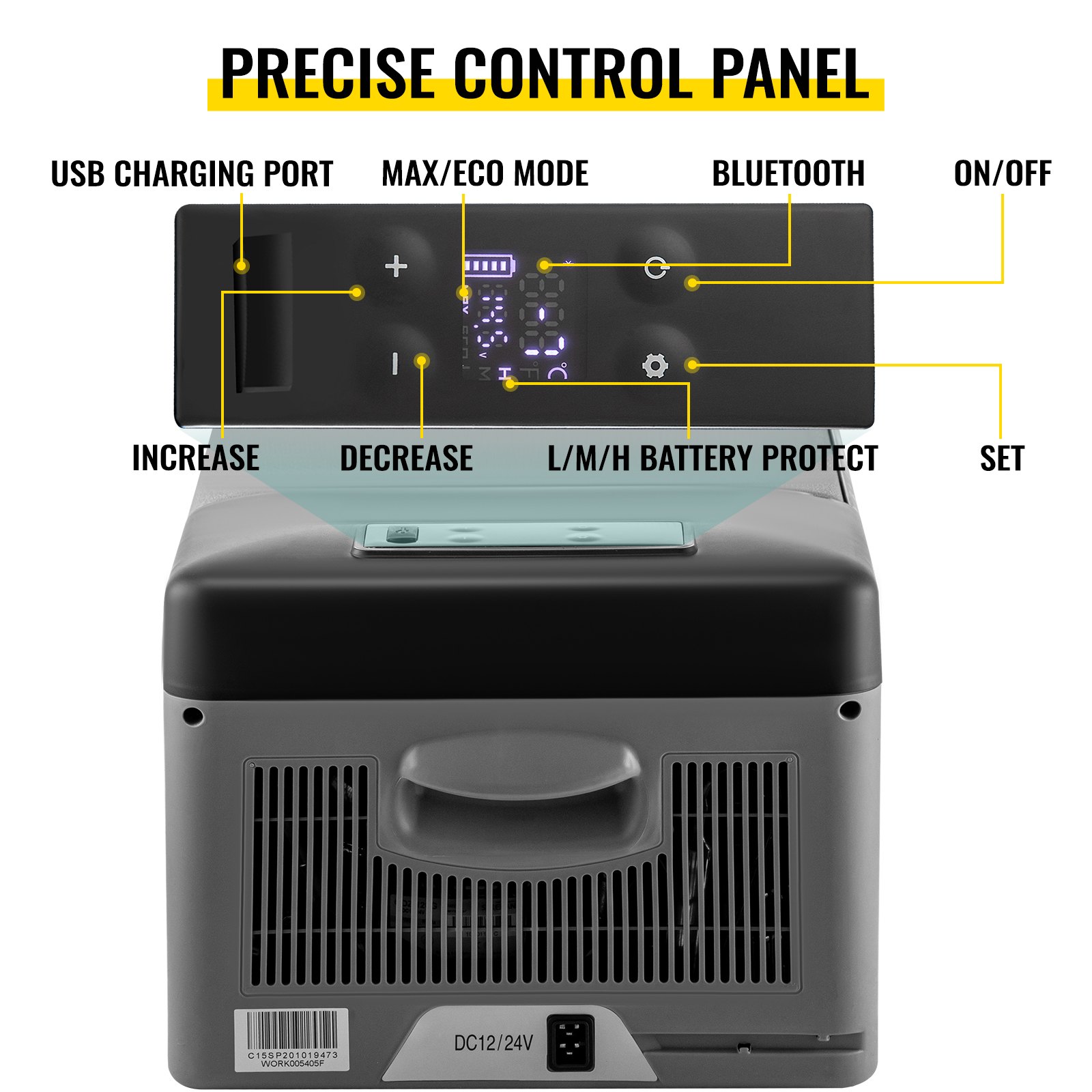 VEVOR Vevor Portable Car Freezer 15l Car Refrigerator 12v/24v Camping ...