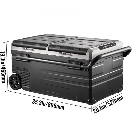 VEVOR Portable Car Freezer, 100 Quart Portable Refrigerator Freezer ...