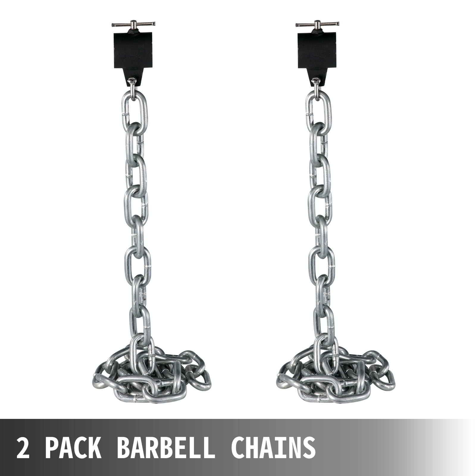 Weight Lifting Chains Olympic Bar Barbell Chain Pairs 44lb Collars ...