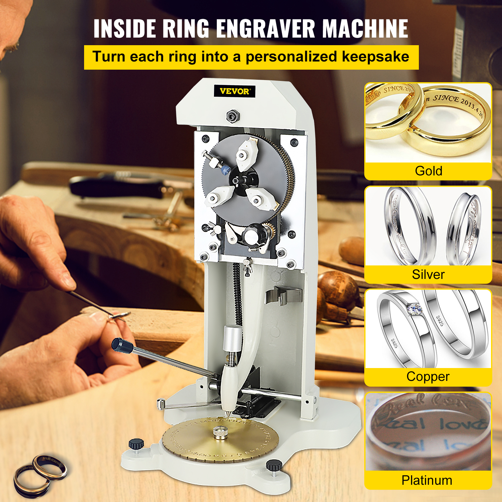 Inside Ring Engraver Standard Letter Block Dial Jewelry Making ...