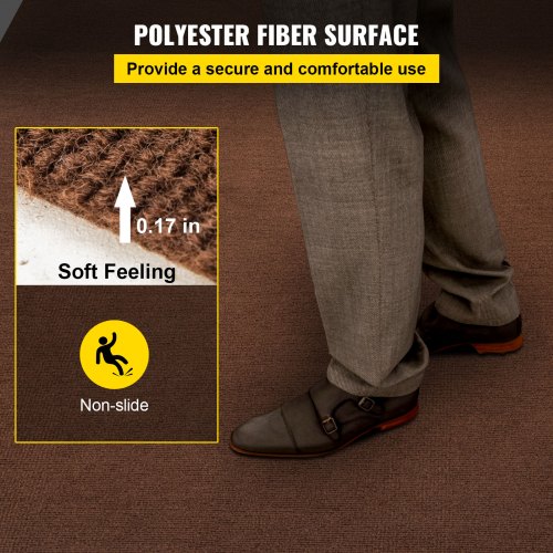 Vevor Bass Boat Carpet Cutpile Marine Carpet 6 X 18 Ft Deep Brown For ...