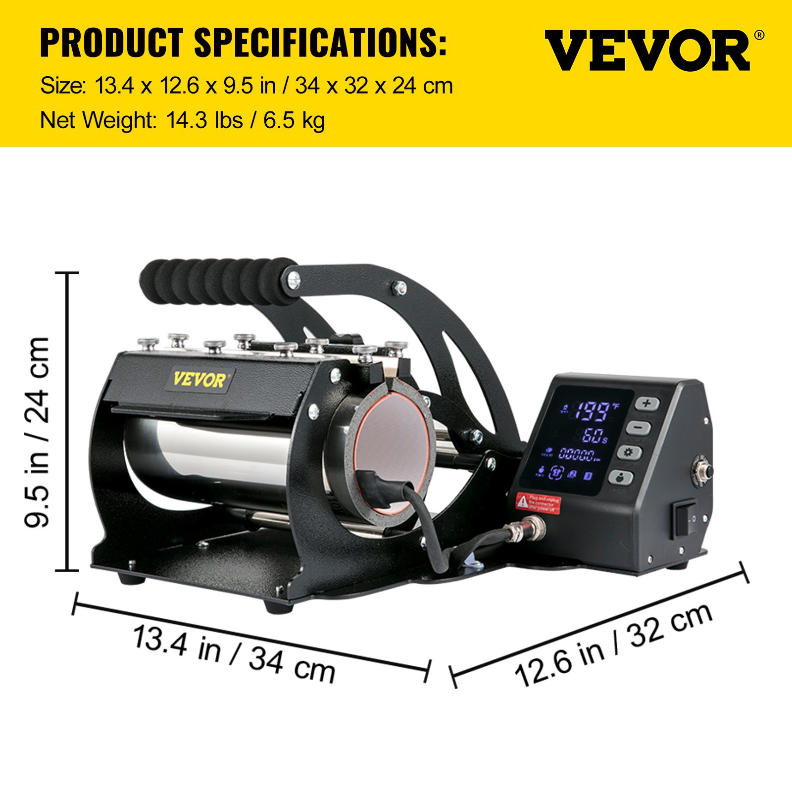 VEVOR VEVOR Mug Heat Press 11/20oz Cup Tumbler Transfer Sublimation ...