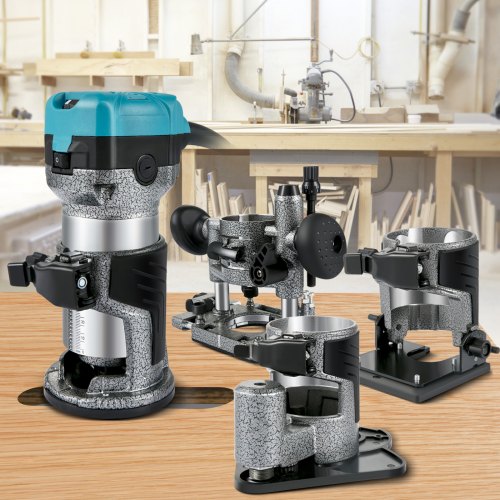 VEVOR Vevor Electric Hand Trimmer Palm Router W/ Fixed & Plunge & Tilt ...