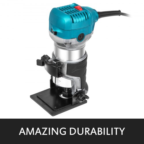 800W Max Torque Variable Speed 30,000RPM Compact Router with Collets 1/ ...