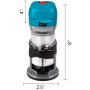 VEVOR Compact Router 1.25HP with Fixed Base and Plunge Base，Variable ...