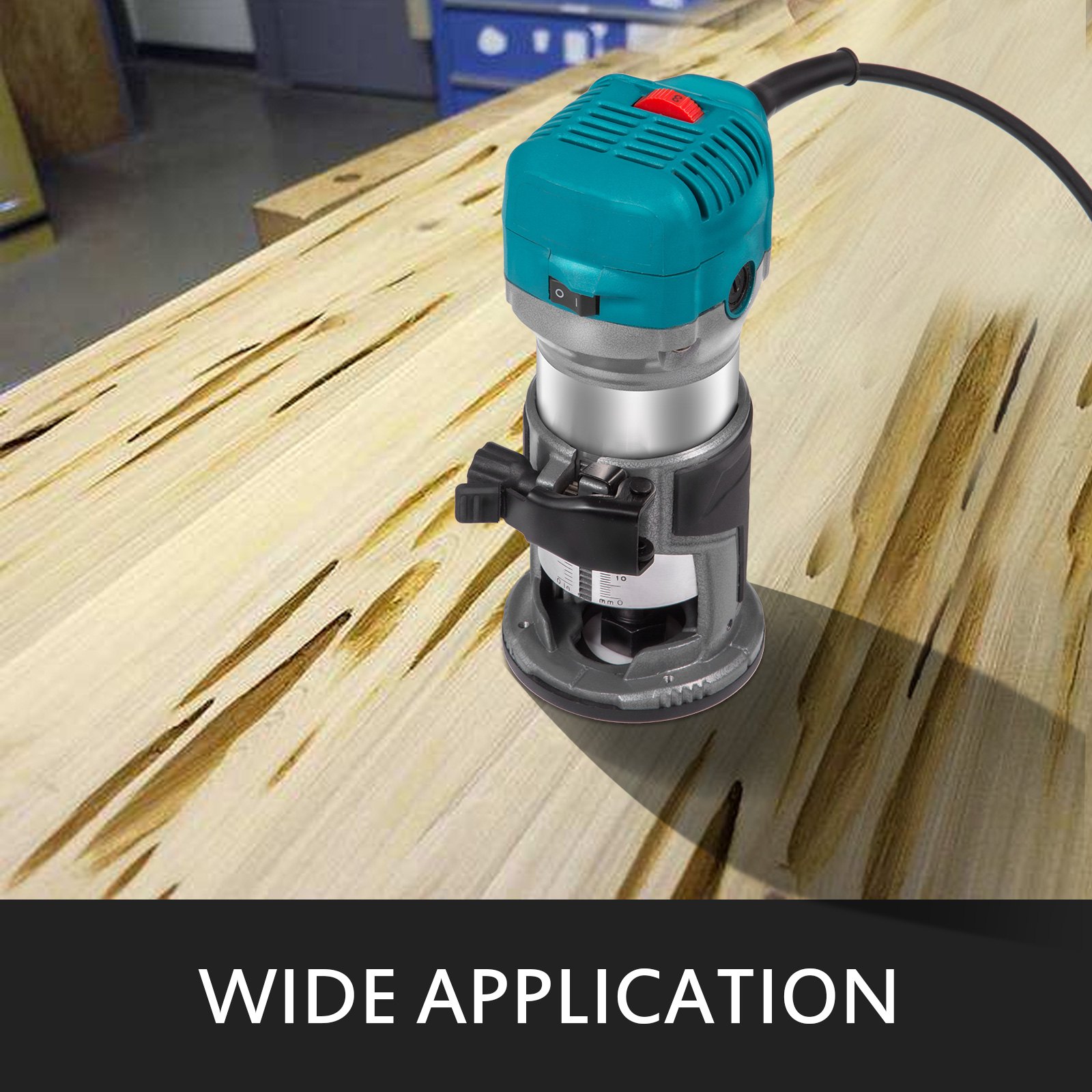 VEVOR Compact Router 1.25HP with Fixed Base and Plunge Base，Variable ...