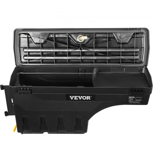 VEVOR Truck Bed Storage Box, Lockable Lid, Waterproof ABS Wheel Well ...