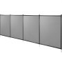 VEVOR Pool Fence for Inground Pools, 4' x 12' - Pool Fence, Black Mesh ...