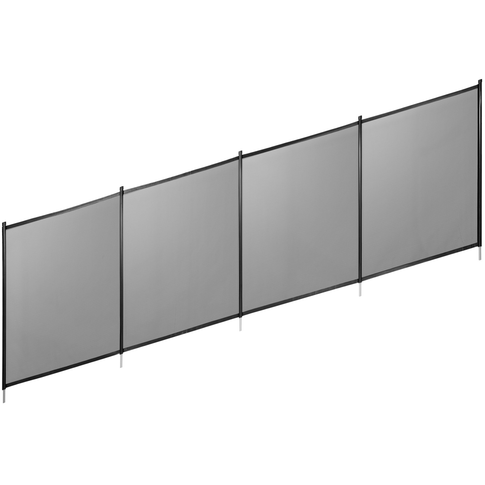 VEVOR Pool Fence for Inground Pools, 4' x 12' - Pool Fence, Black Mesh ...
