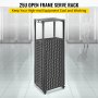 VEVOR Server Rack, 25U Open Frame Rack, 4-Post IT Server Network Relay ...