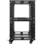 VEVOR Server Rack, 12U Open Frame Rack, 4-Post IT Server Network Relay ...