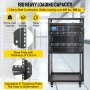 VEVOR 18U 19" Open Frame Rack, 4-Post IT Server Rack, Server/Audio ...