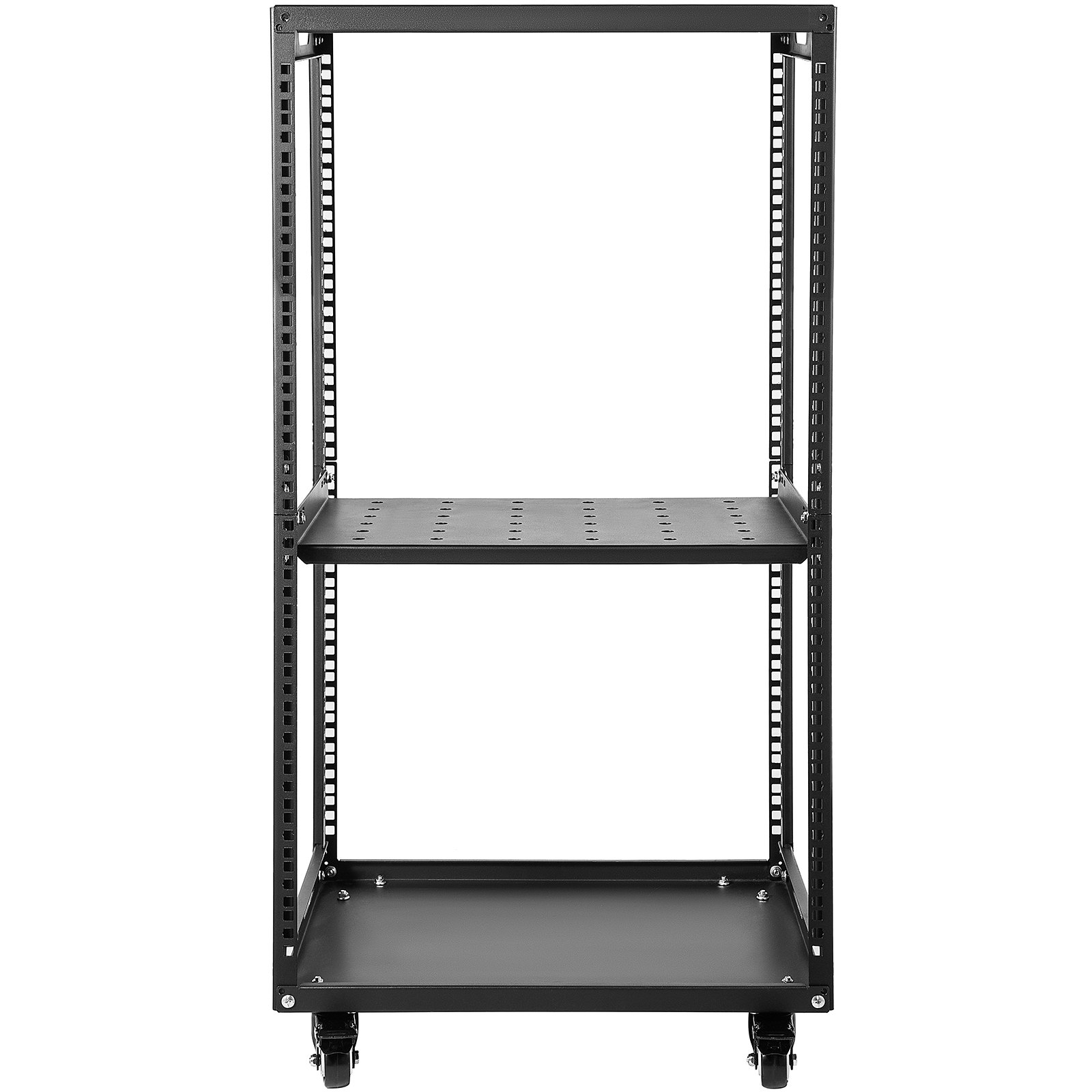 VEVOR VEVOR Open Frame Server Rack Network Server Rack 18U 4 Post 19 ...