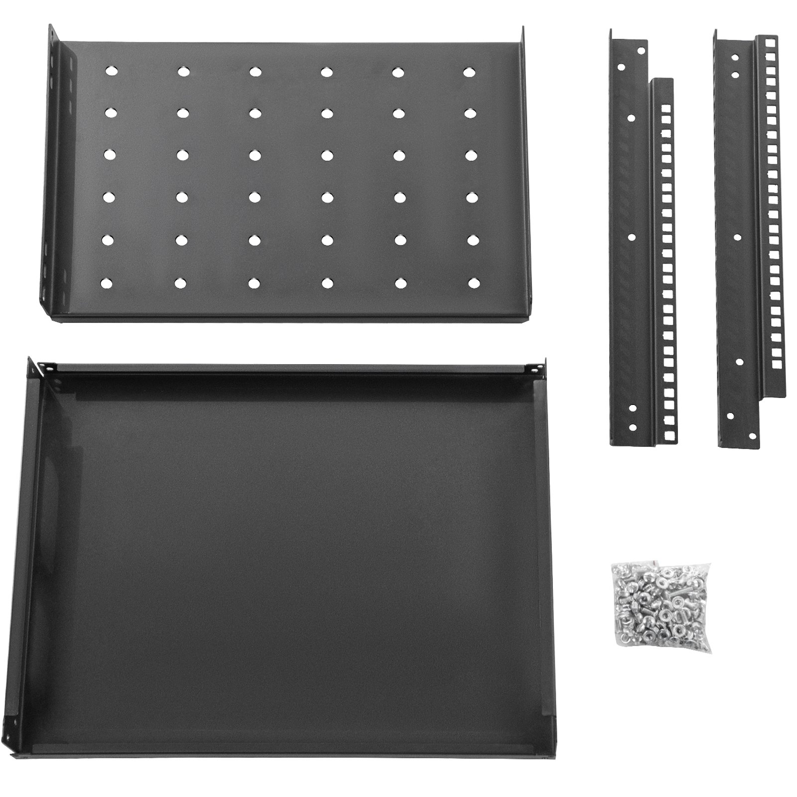 VEVOR Server Rack, 28U Open Frame Rack, 4-Post IT Server Network Relay ...