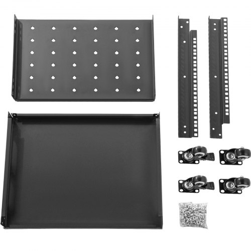 VEVOR Server Rack, 27U Open Frame Rack, 4-Post IT Server Network Relay ...