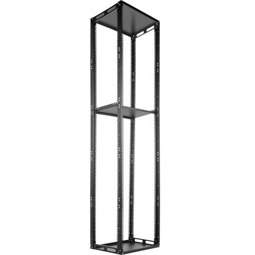 VEVOR Server Rack, 45U Open Frame Rack, 4-Post IT Server Network Relay ...