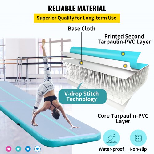 Air Track 20ft Airtrack Inflatable Tumbling Gymnastics Mat Training ...
