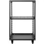 VEVOR Server Rack, 15U 19'' Open Frame Rack, 4-Post IT Server Network ...