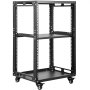VEVOR Server Rack, 15U 19'' Open Frame Rack, 4-Post IT Server Network ...