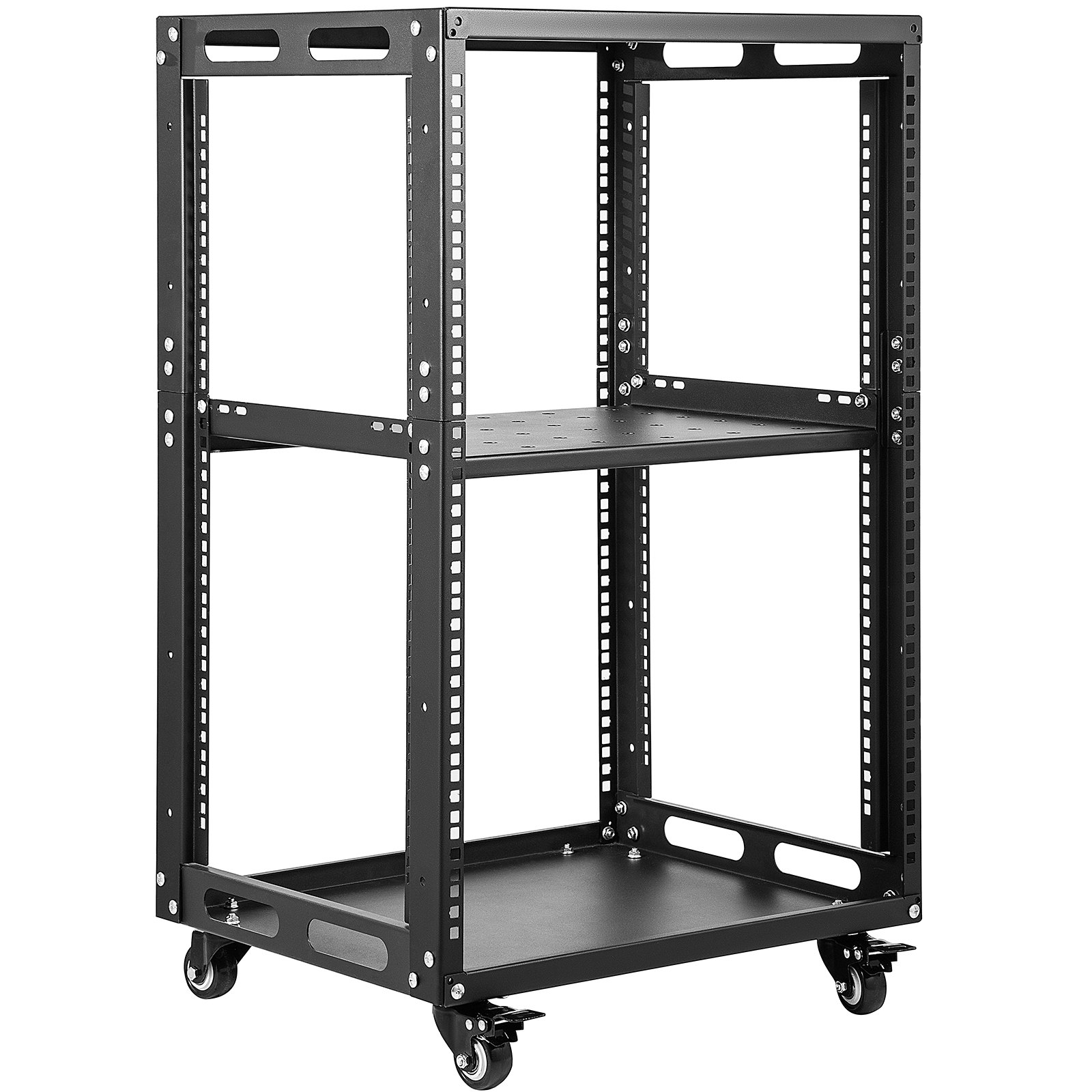 VEVOR Server Rack 15U 19 Open Frame Rack 4 Post IT Server Network vevor-server-rack-15u-19-open-frame-rack-4-post-it-server-network