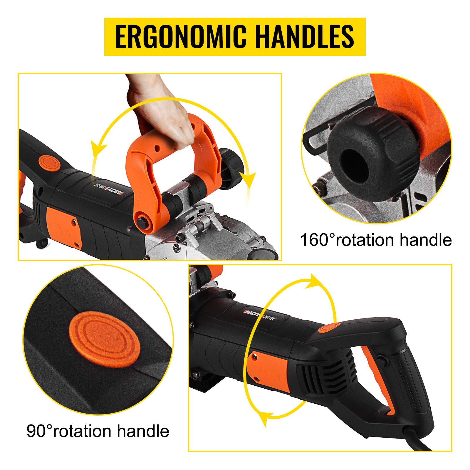 VEVOR 42mm Electric Wall Chaser Groove Cutting Machine Wall slotting ...
