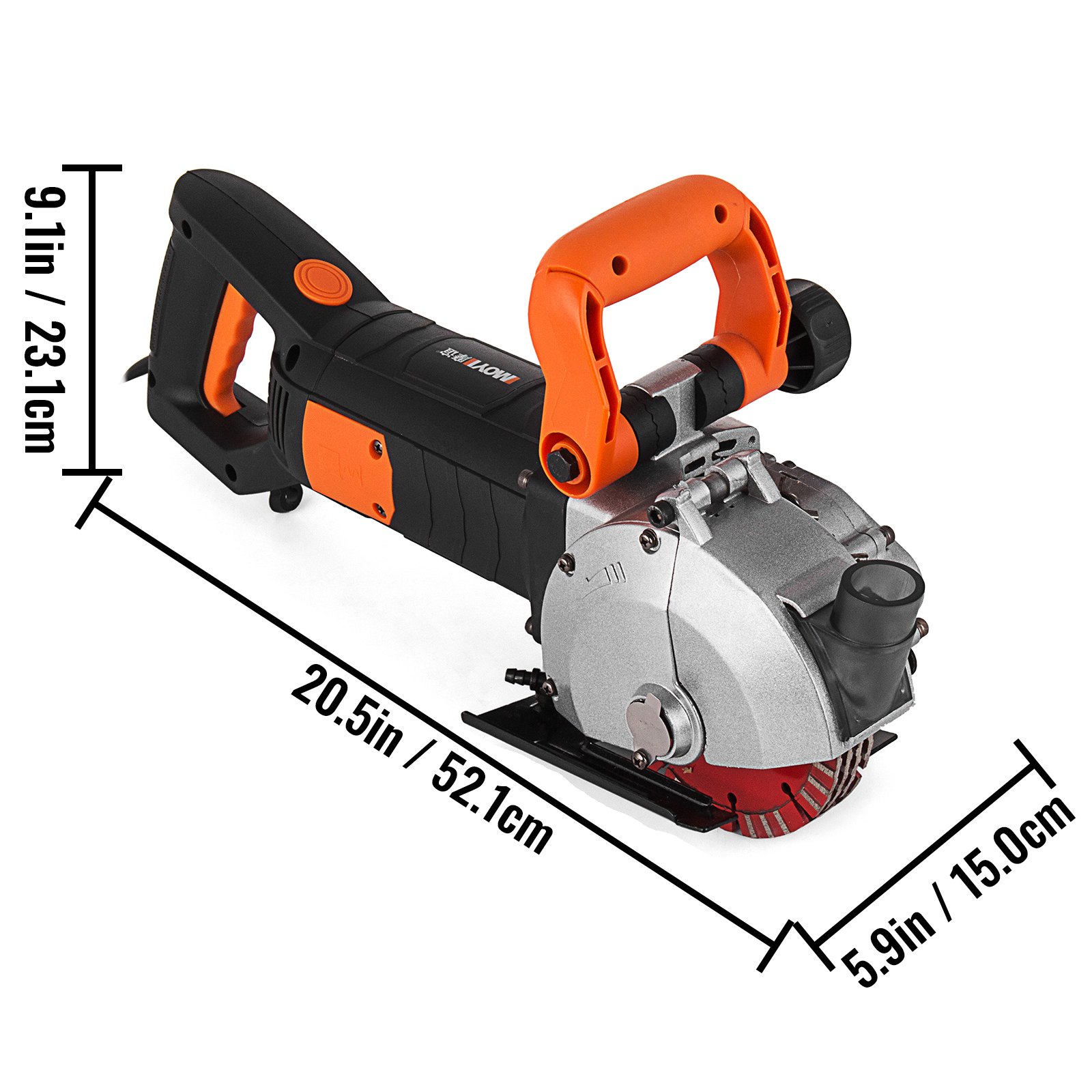 VEVOR 42mm Electric Wall Chaser Groove Cutting Machine Wall slotting ...