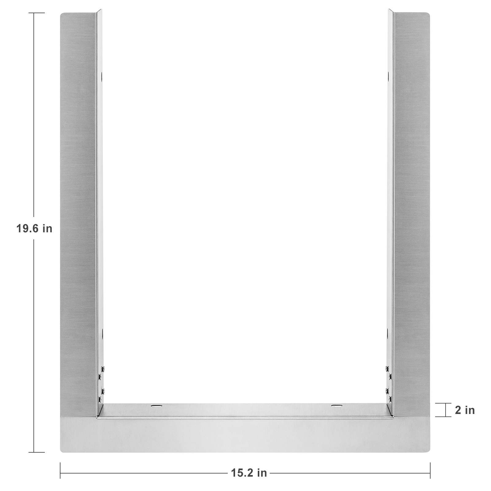 VEVOR Outdoor Finishing Frame 12.2W x 18H Inch, Stainless Steel Outdoor ...