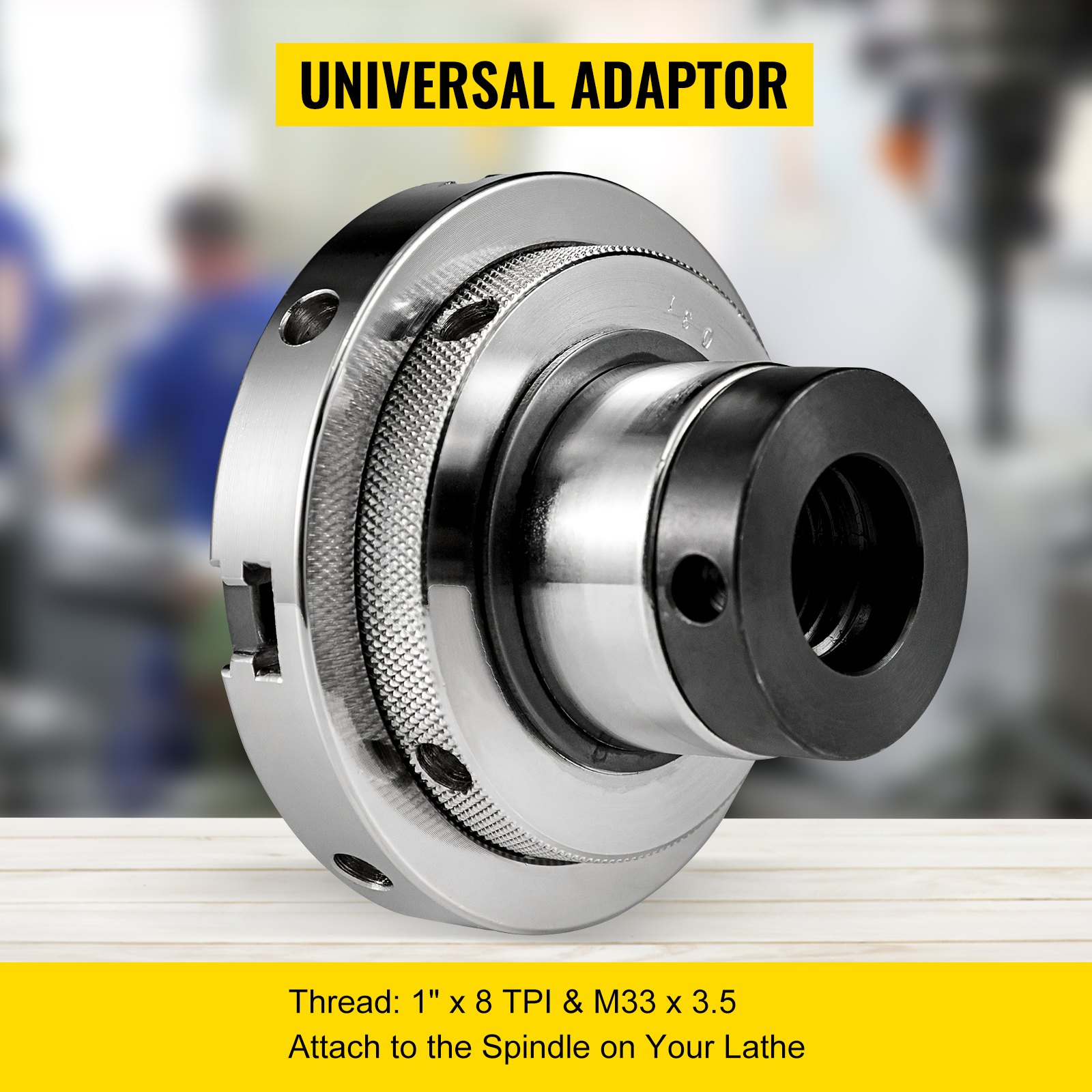 VEVOR Lathe Chuck, 4inch Nova Chuck Self-centering Independent 4 Jaws ...