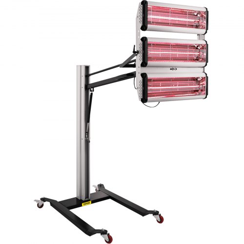VEVOR 3KW Infrared Paint Curing Lamp Heating Baking Light w/LED Auto ...