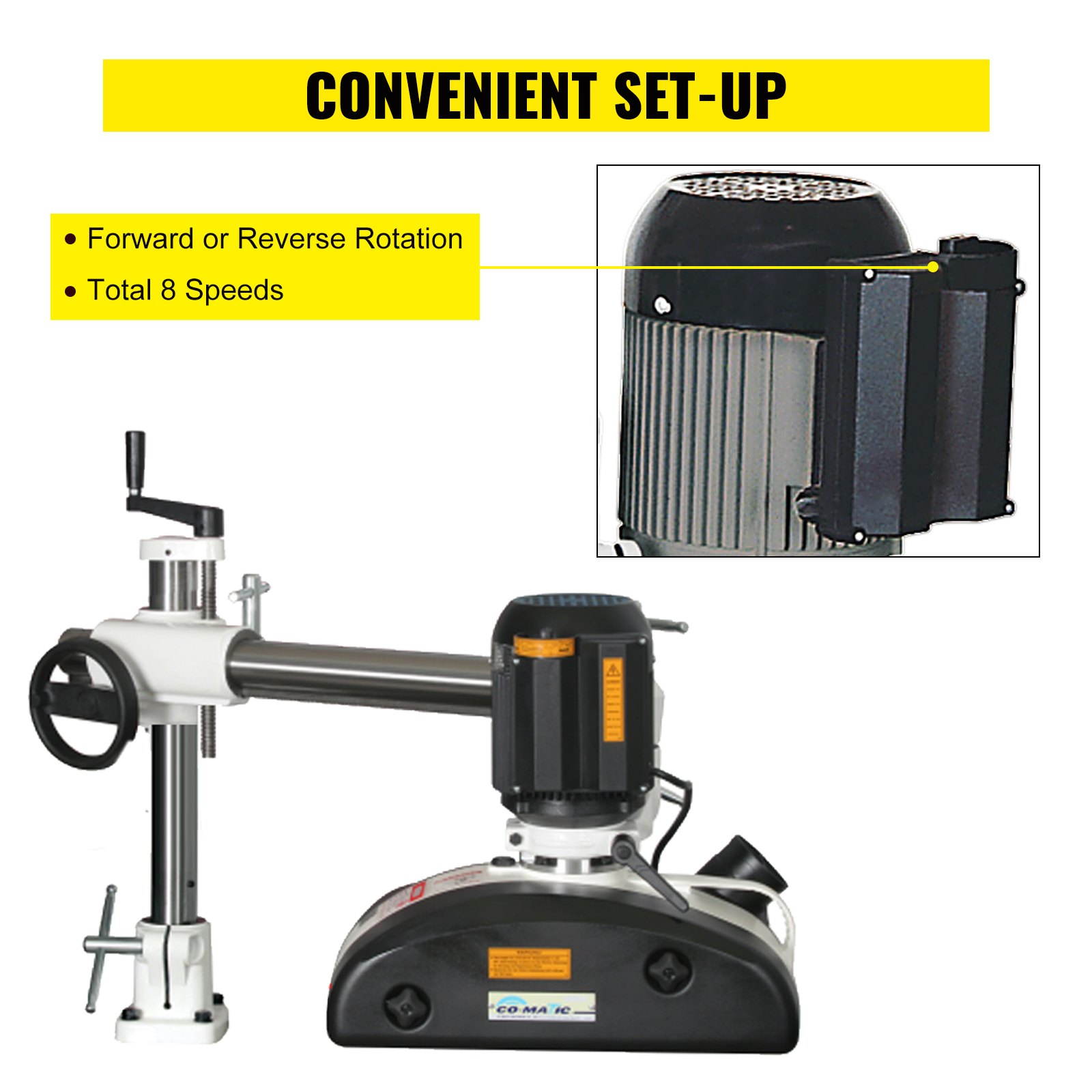 VEVOR Power Feeder, 1 HP Power Stock Feeder, Three PH Table Saw Feeder ...