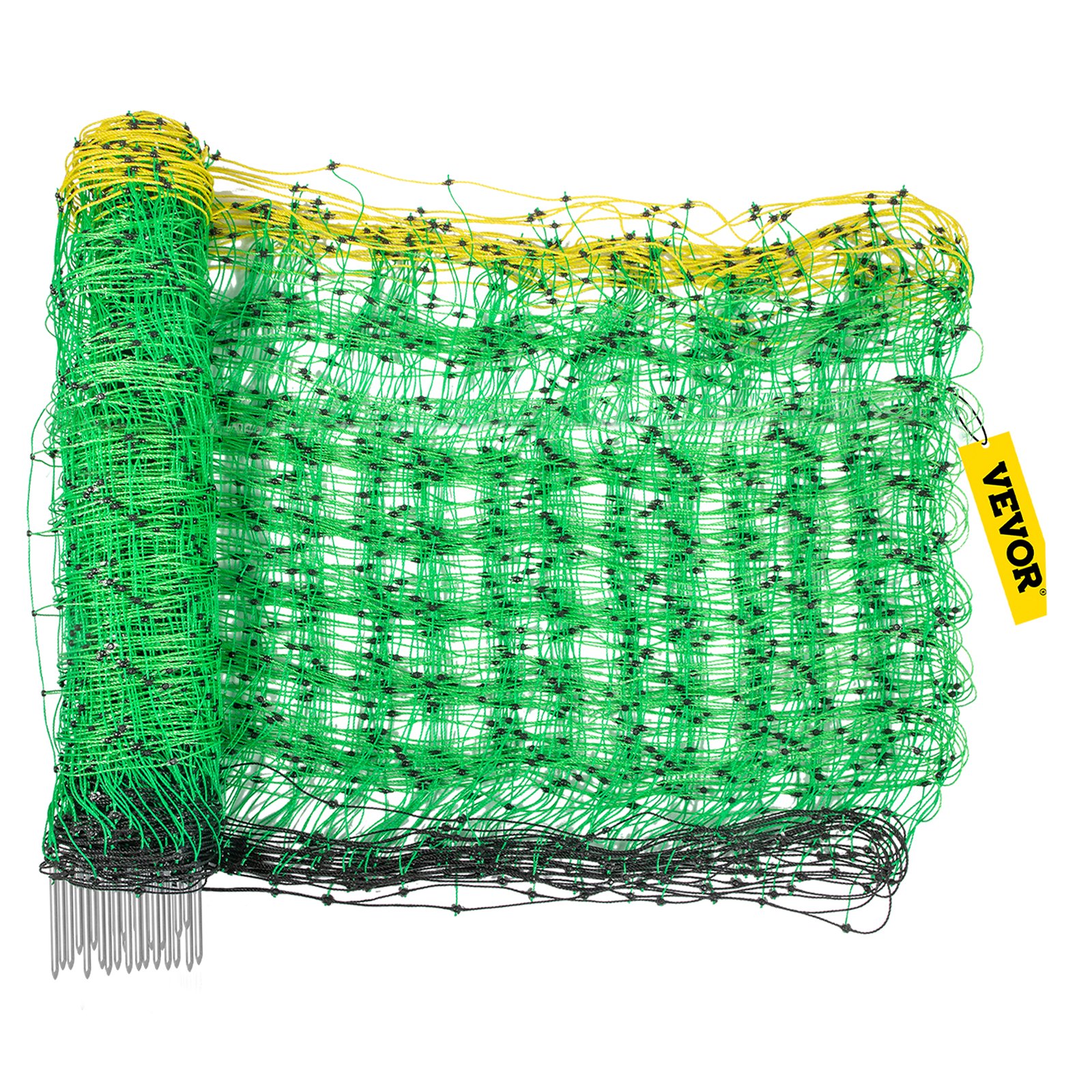 VEVOR Electric Fence Netting, 42.5" H x 164' L, PE Net Fencing with 14 ...
