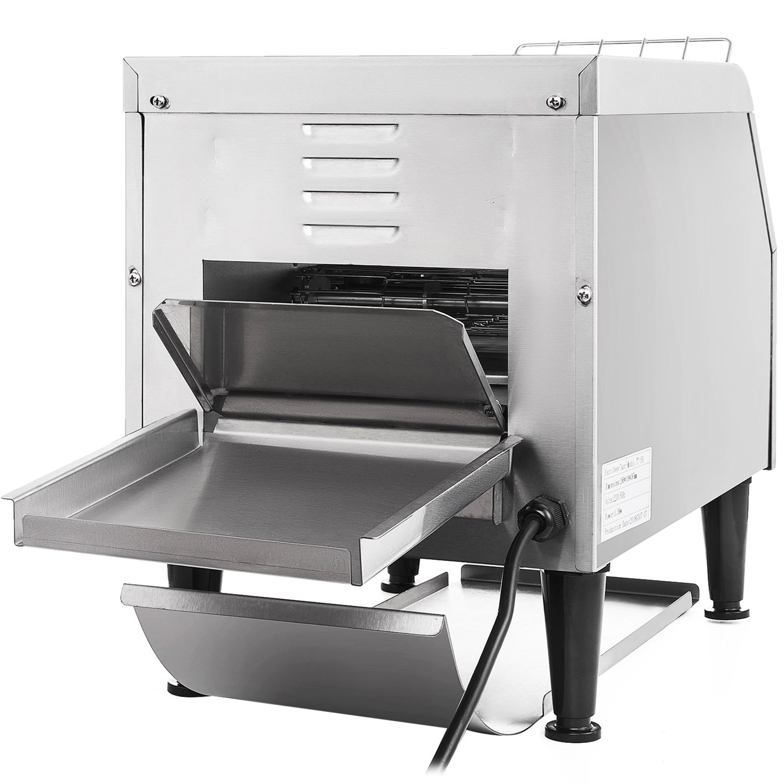 VEVOR Commercial Conveyor Toaster, 150 Slices / Hour, 1340W Stainless ...