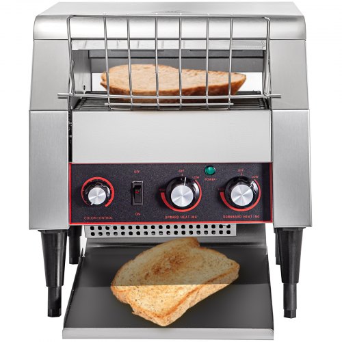 VEVOR 300 Slices/Hour Commercial Conveyor Toaster,2200W Stainless Steel ...