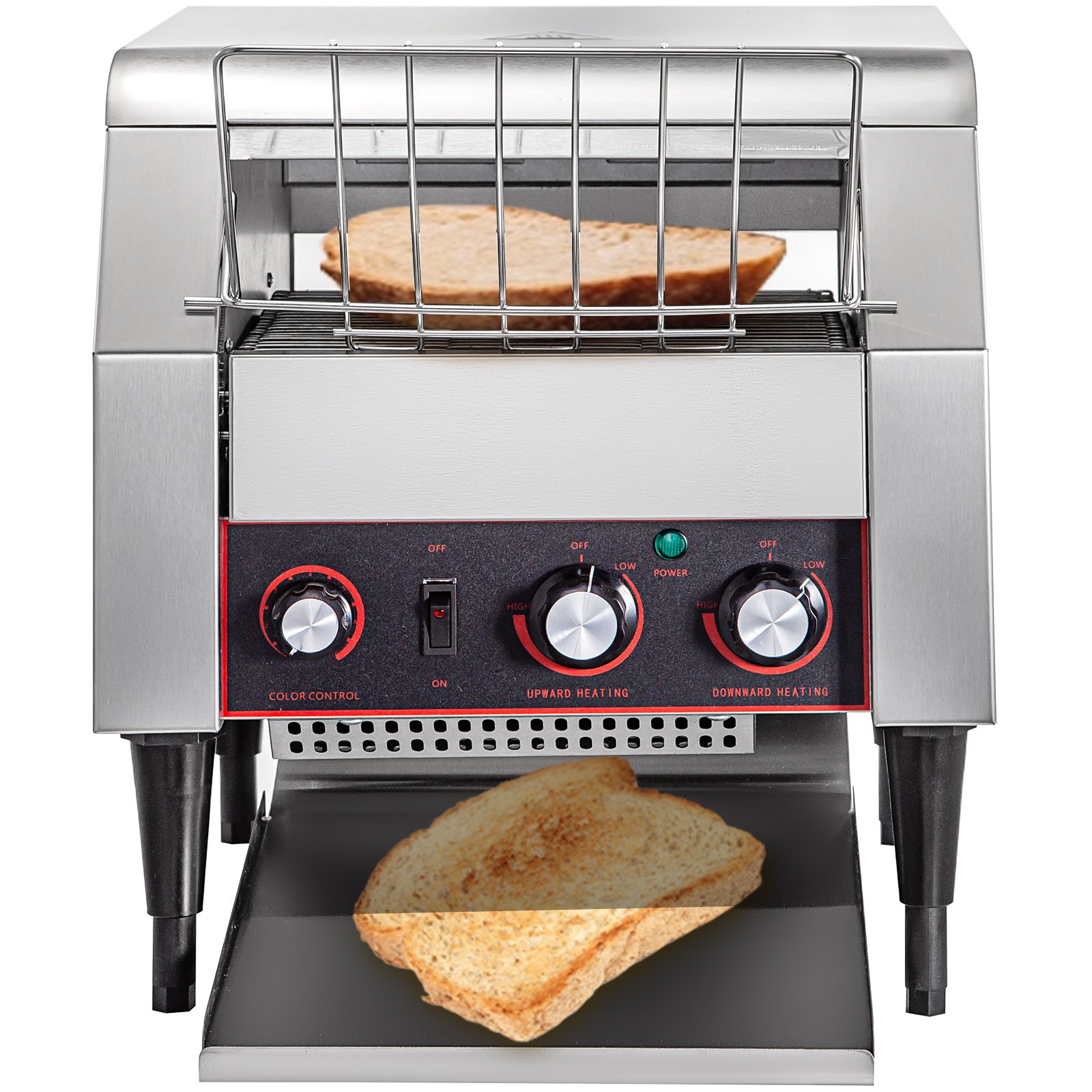 VEVOR 300 slices/h Commercial Toaster Conveyor , Heavy Duty Stainless ...