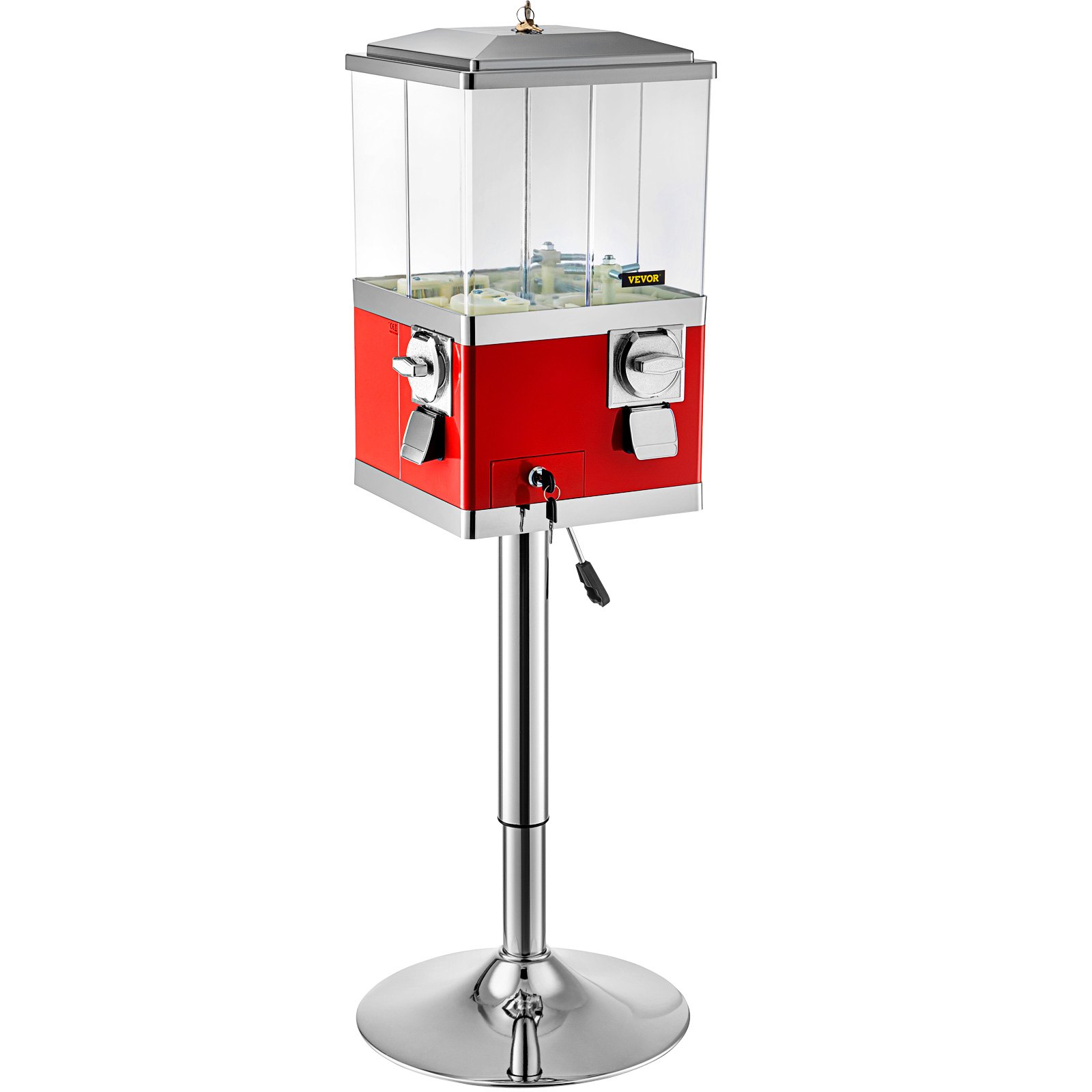 VEVOR Vending Machine with Stand,Rotatable Four Compartments Square ...
