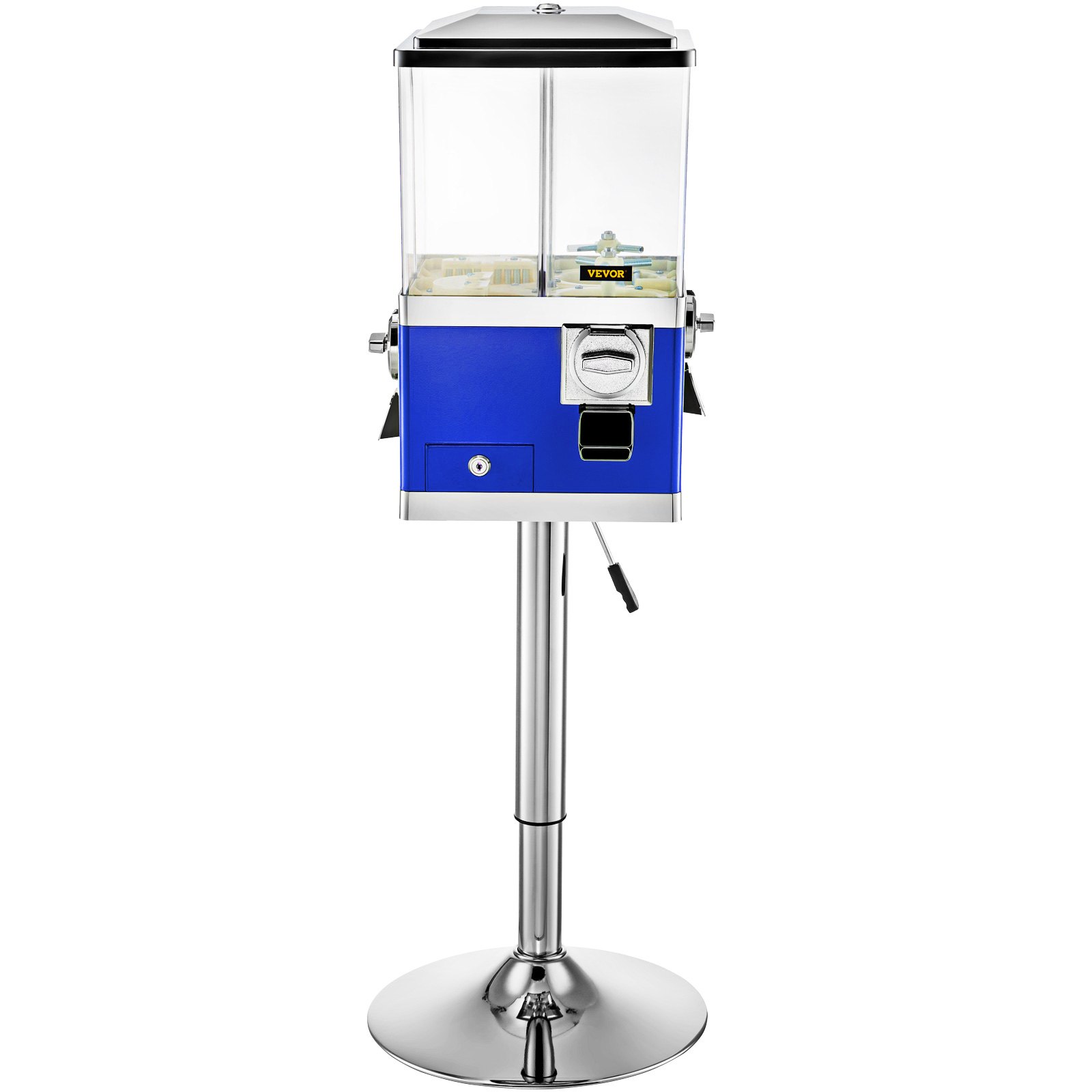 VEVOR Vending Machine with Stand, Blue Quarter Candy Dispenser ...