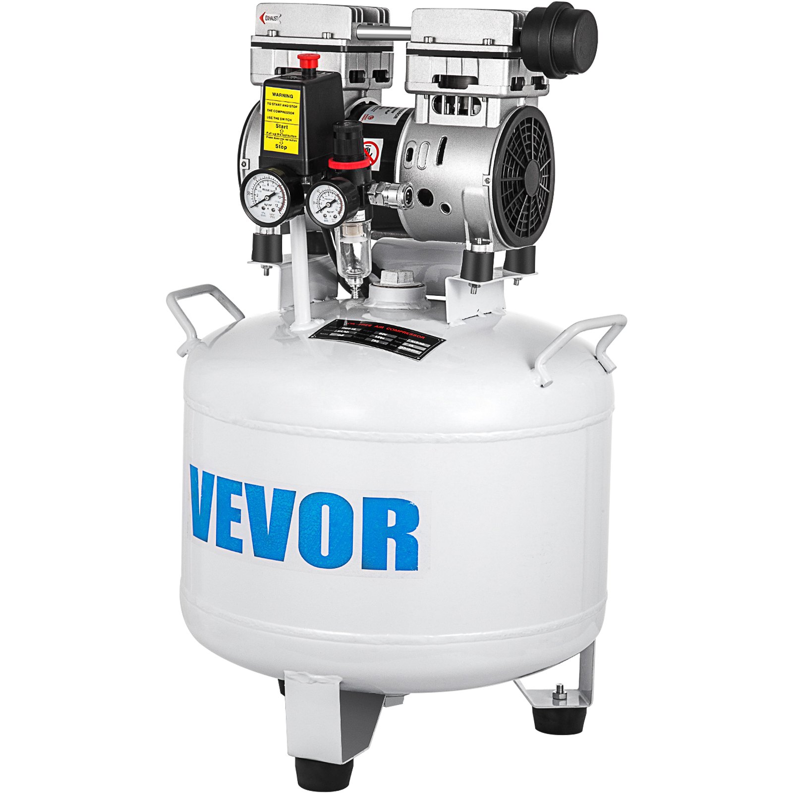 VEVOR Vevor Silent Type Portable Oil Air Compressor 48db 850w 40l ...