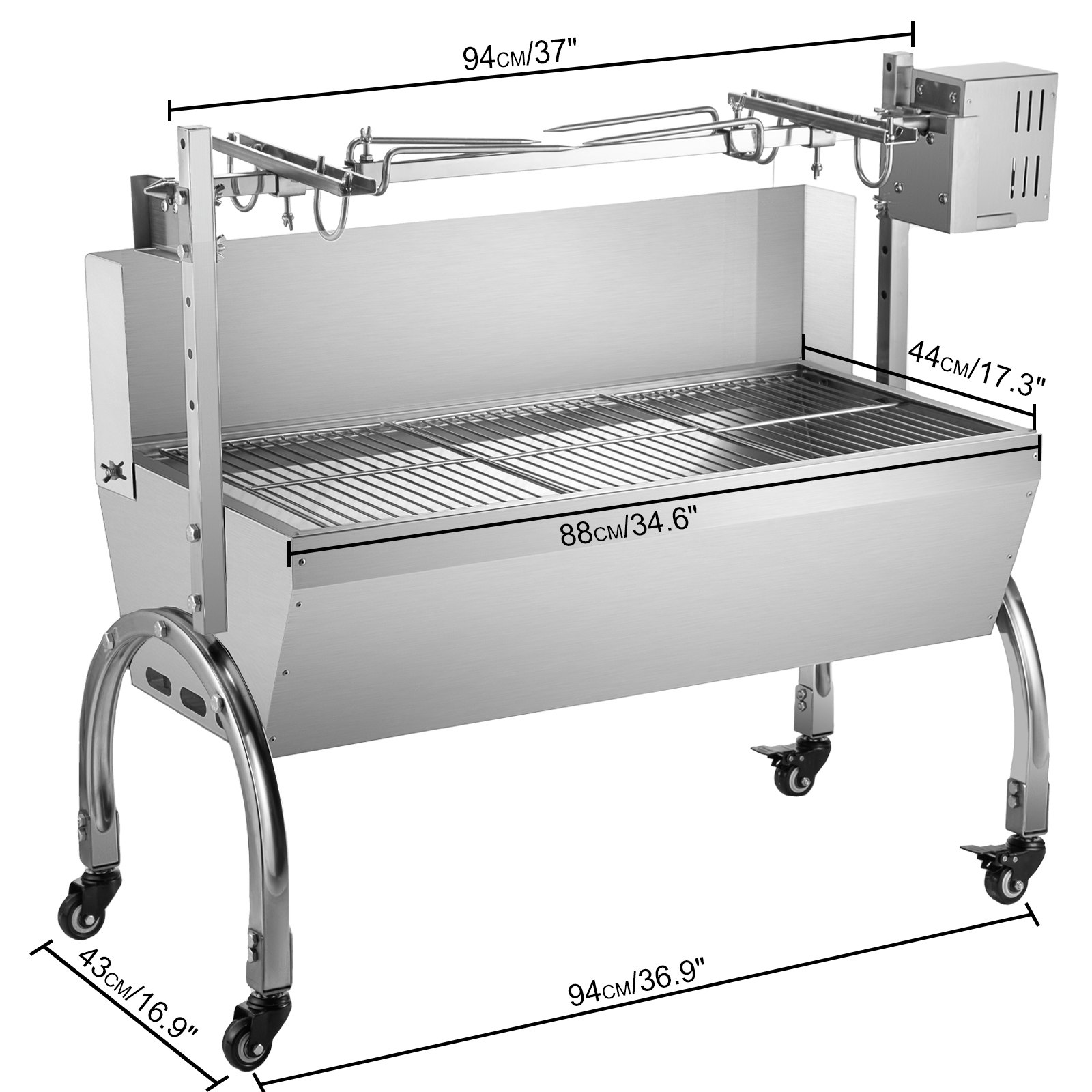 VEVOR Hog Roasting Machine Pork Rotisserie Roaster 132LB 45W Motor for ...