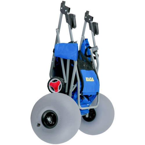 VEVOR Beach Wonder Wheeler, 12" All-Terrain Balloon Wheels, 350 lbs ...