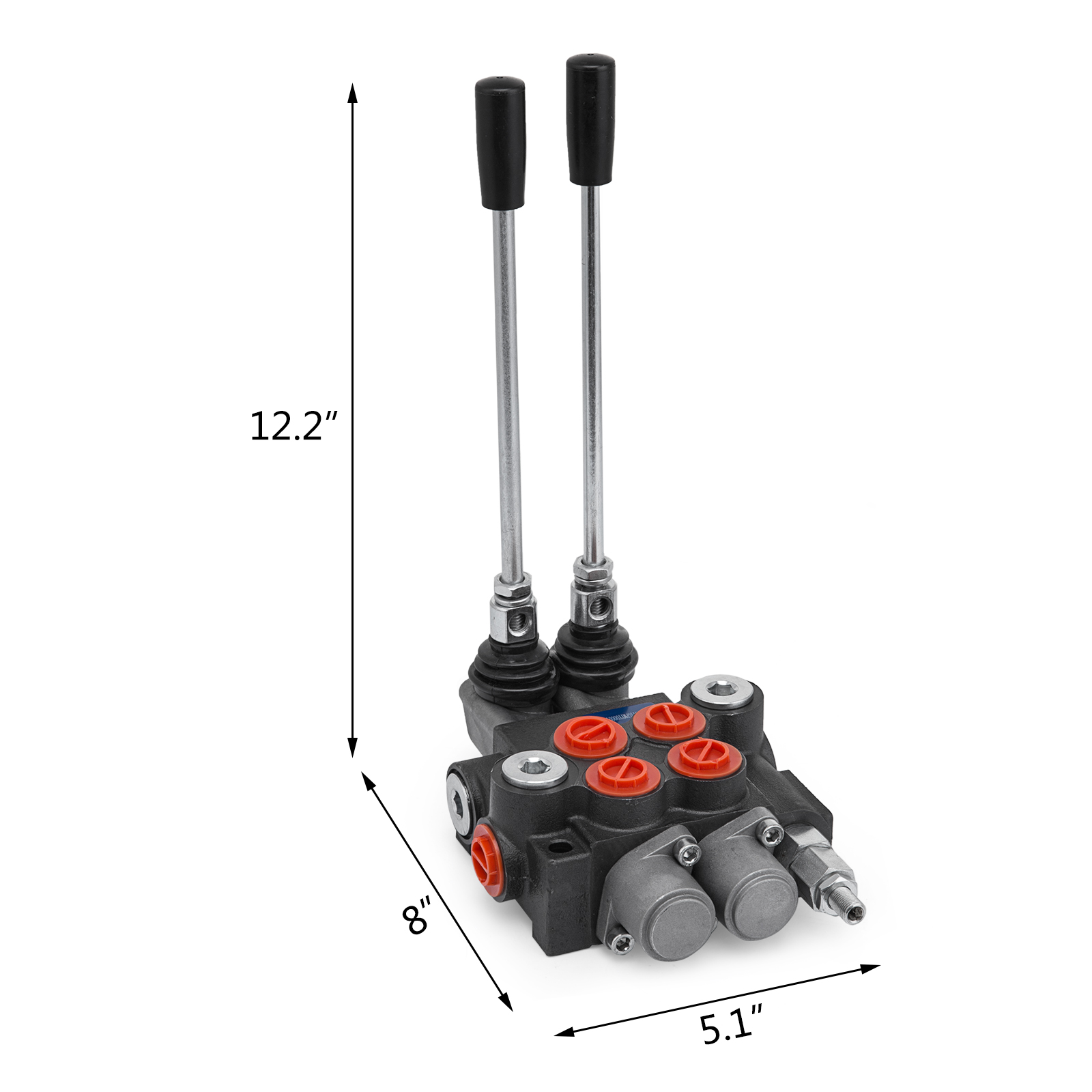 VEVOR 2 spool hydraulic directional control valve 11 gpm, double acting ...