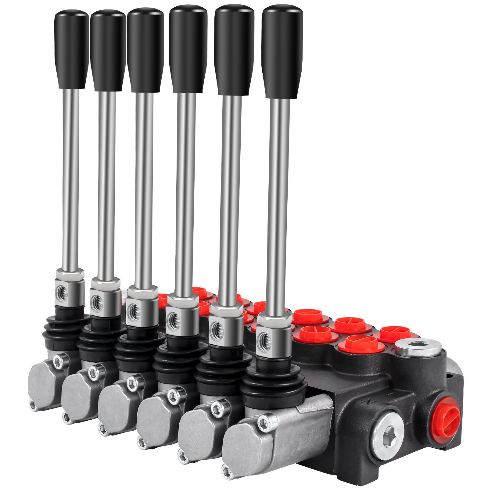 VEVOR Hydraulic Directional Control Valve, 6 Spool Hydraulic Spool ...