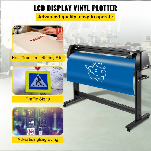 53" Vinyl Cutter Plotter Machine Signcut Software Lcd Display Work With ...
