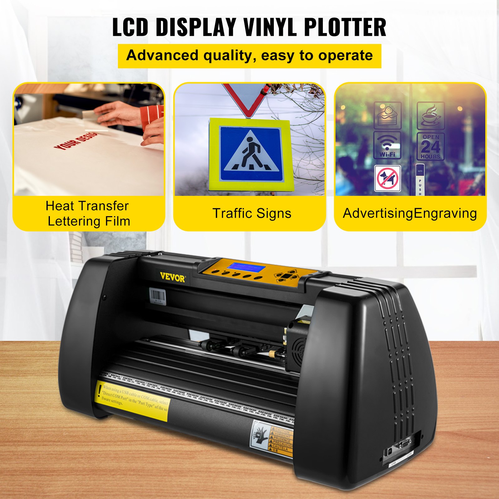 VEVOR Vinyl Cutter Plotter Machine 14” Signmaster Software Sign Making ...