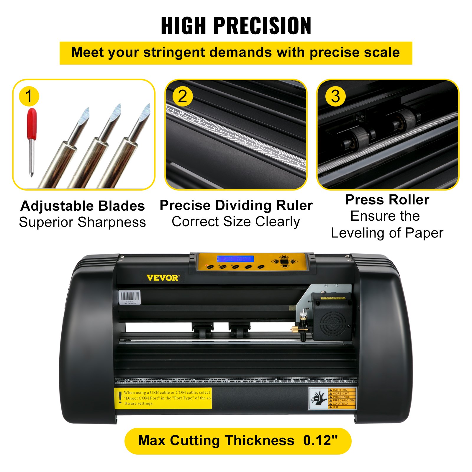 VEVOR Vinyl Cutter Plotter Machine 14” Signmaster Software Sign Making ...