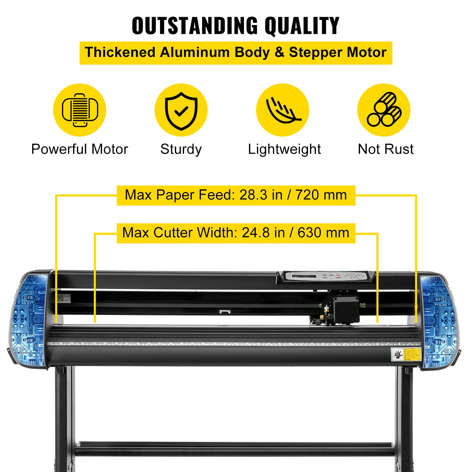VEVOR Vinyl Cutter 28 Inch Vinyl Cutter Machine 720mm Paper Feed Vinyl ...