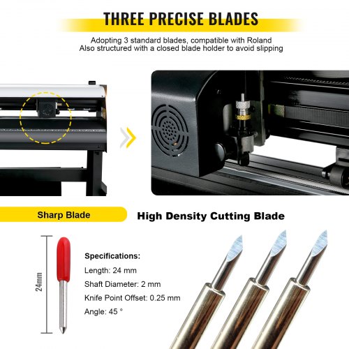 VEVOR Vinyl Cutter Machine, 720mm Cutting Plotter, Automatic Camera ...