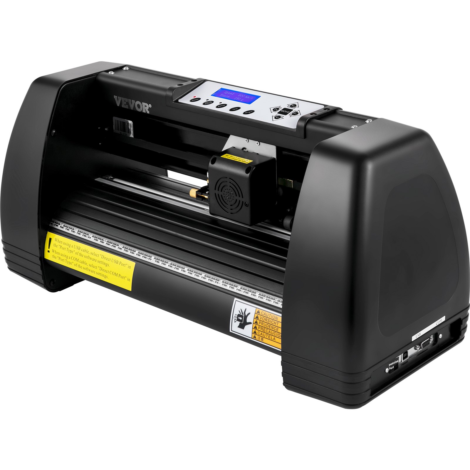 VEVOR Vinyl Cutter Machine, 14in / 375mm, LED Plotter Printer, Precise ...